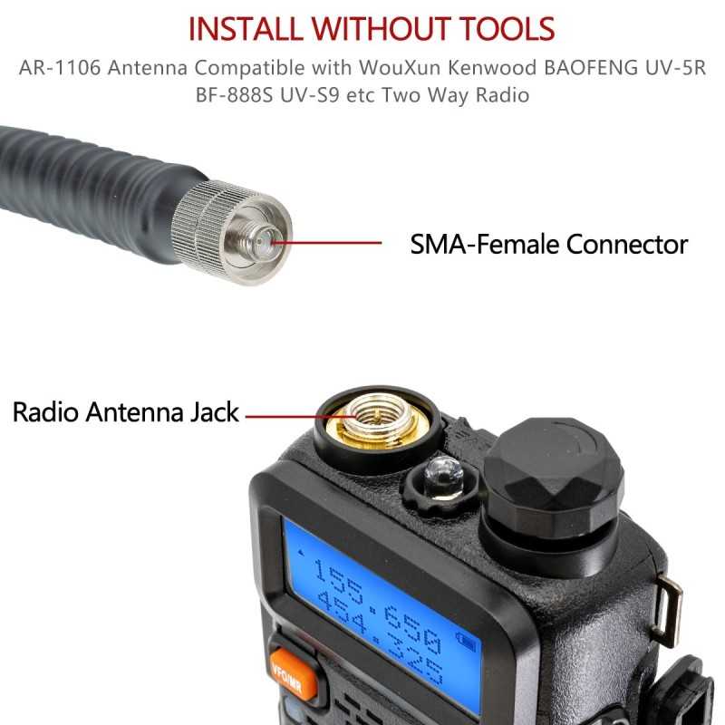 Antenne télescopique sma-femelle